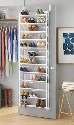Whitmor Organisateur de Chaussures Blanc 36 Paires au-Dessus de la Porte