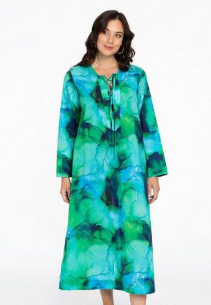 Yoek Midikleid Damen Kleid Gro&szlig;e Gr&ouml;&szlig;en mit langen &Auml;rmeln