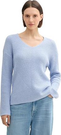 Tom Tailor R&eacute;f&eacute;rence : 1042956 Pull-Over, 36520-Kentucky Blue Melange, S Femme