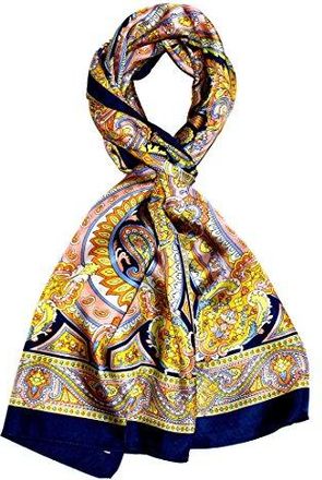 Lorenzo Cana LORENZO cANA seidenschal 50 x 170 cm écharpe 100% soie motif plaisley foulard echarpe designerschal 8907211