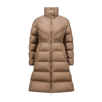 Moncler Femme, Manteaux, Brun, Taille: 42 FR Manteau en duvet Brou