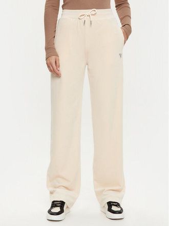 Guess Jogginghose V3BB26 KBXI2 Écru Regular Fit