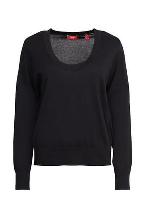 Esprit 113ee1i349 Sweater, 001/Noir, XS Femme