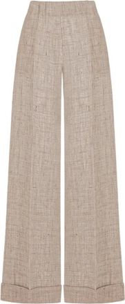 D.exterior Femme, Pantalons, Beige, Taille: 40 FR pantaloni poliestere