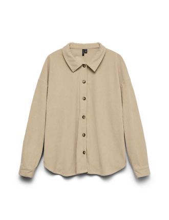 Vero Moda Damen Vmcleo Oversize Shirt WVN Ga, Moonlight, M