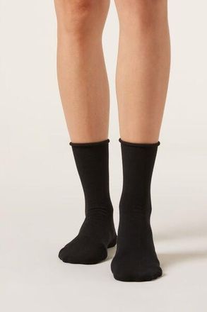 Calzedonia Kurze Socken Mit Cashmere Schwarz