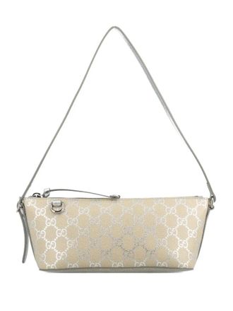 Gucci Hobo Bags - Rectangular Shoulder Bag With Subtle Monogram Patt - Gr. unisize - in Beige - f&uuml;r Damen