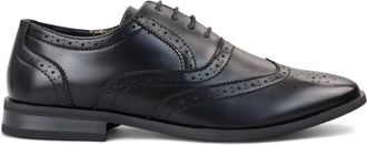 Infinity Leather Klassische Derby-Oxford-Schuhe für Herren in Schwarz