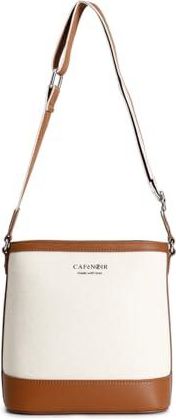 Caf&egrave;noir Seau En Toile Avec Profils, Pour Femme, Couleur Marron, Taille Taille Unique