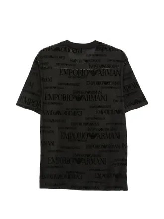 Emporio Armani Logo-Print T-Shirt - Black