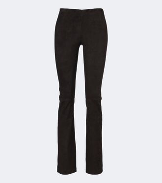Arma Gerade Hose Albie aus Veloursleder
