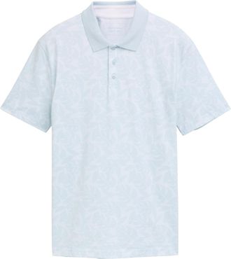 Tom Tailor Herren 1046286 Poloshirt, 38007-Blue Tropical Leaf Print, L
