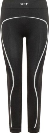 Off-white Femme, Pantalons, Noir, Taille: 36/38 FR Off Stamp Seamless Leggings