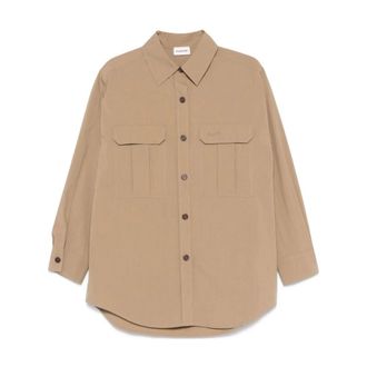 P.A.R.O.S.H. Nylon- und Baumwollmischung Hemd - - Blouses & Shirts - Damen - Gr&uuml;n - S