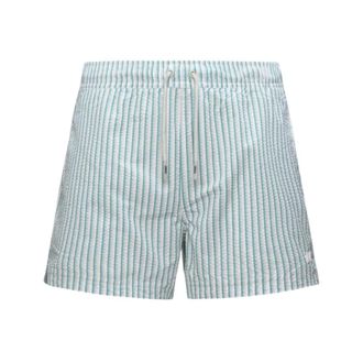 K-Way Homme, Maillots de bain, Vert, Taille: 2XL Boxer Hazel Multistripes Beach