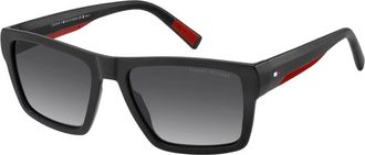 Tommy Hilfiger Homme, Accessoires, Noir, Taille: 56 MM Lunettes de soleil