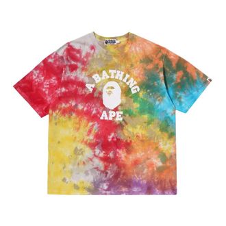 A Bathing Ape A Bathing APE - Tee Collab Tie Dye Coupe DCONTRACT&eacute;e - Homme - Tops - Multicolore - Taille: L