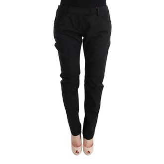 Ermanno Scervino Femme, Pantalons, Noir, Taille: 44 FR Pantalon D&eacute;contract&eacute; Slim Fit