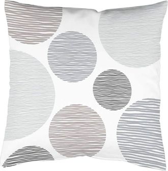 Home Wohnideen Kissenhülle Digitaldruck Borden 066502-0301 H x B 50 x 50 cm Grau