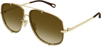 Chlo&eacute; unisex, Accessoires, Brun, Taille: ONE Size Ch0348S Lunettes de soleil Aviateur