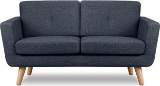 Konsimo Klassische Sofa mit Armlehnen tagio ii, Blau, Stoff, Scandinavian, 153x80x84cm - Konsimo
