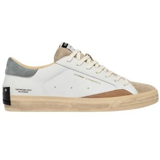 Crime London Homme, Chaussures, Blanc, Taille: 42 EU Distressed Baskets