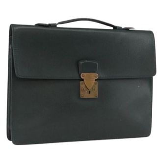 Louis Vuitton Pre-owned Taiga Business Bag - - Pre-owned - Damen - Gr&uuml;n - ONE SIZE