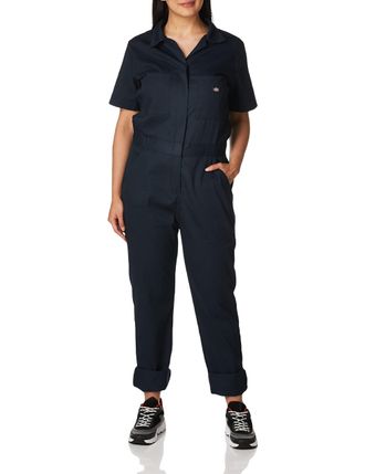 Dickies Damen, Dickies Flex-Kurzarm-Overall, DUNKELNAVAIR, XL