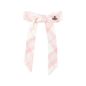 Vivienne Westwood Tartan Haarspange - - Accessories - Damen - Rosa - ONE SIZE