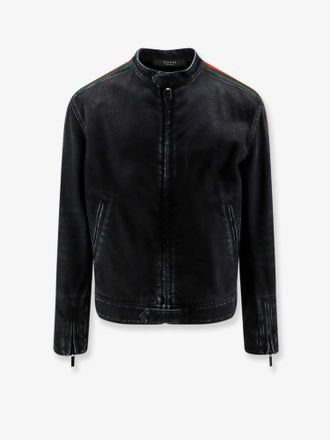 Gucci Black denim jacket certified cotton jacket with a faded effect - GUCCI - gender_Man