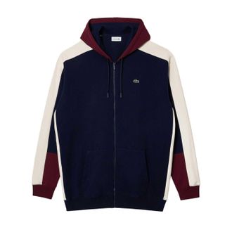 Lacoste Kapuzenpullover f&uuml;r Herren/Damen Unisex, Durchgehender Rei&szlig;verschluss (Marine)