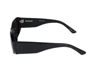Balenciaga Womens Bb0396sk Acetate Oval Sunglasses Black