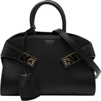 Ferragamo sac à main Hug Handbag XS en cuir de veau (2023-2025) - Noir