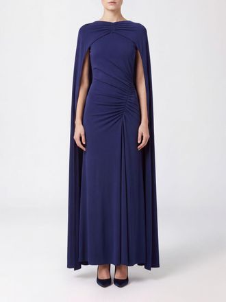 SIMKHAI Robe de soir&eacute;e longue Demi en jersey avec taille fronc&eacute;e et fente avant