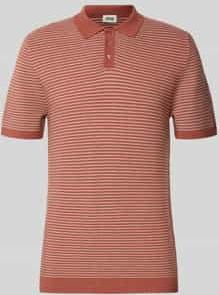 Drykorn Slim Fit Strick-Poloshirt mit Strukturmuster Modell BRAIAN