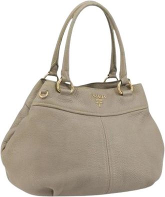 Prada Sac &agrave; main vintage Pre-owned - Femme - Pre-owned - Beige - Taille: ONE Size