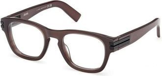 Ermenegildo Zegna Homme, Accessoires, Brun, Taille: 51 MM Ez5331 Optical Frame