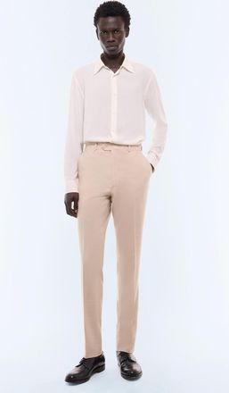 Fursac Pantalon de costume ajust&eacute; en flanelle - Taille 36 - Homme