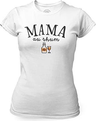 Fabulous T-Shirt Femme Col Rond Mama au Rhum