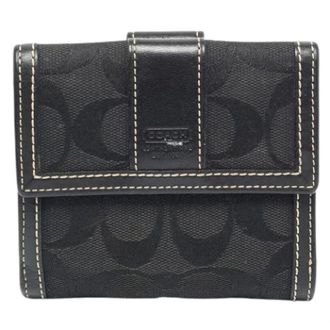 Coach Pre-owned Canvas Wallet - - Pre-owned - Damen - Schwarzk - ONE SIZE