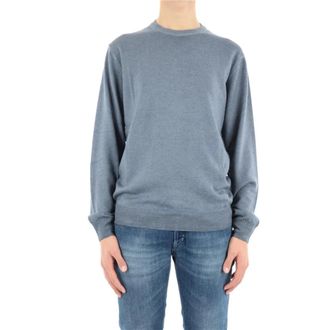 Woolrich Crewneck Pullover - - Knitwear - Herren - Blau - XL