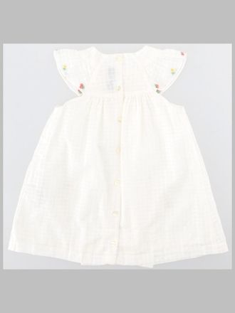 Tartine Et Chocolat Floral Embroidered Dress - White