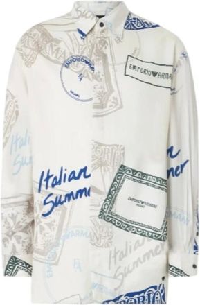 Emporio Armani Homme, Chemises, Multicolore, Taille: S Chemise Fluide