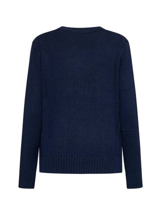 Polo Ralph Lauren Intarsia-Knit Bear Motif Sweater - Navy