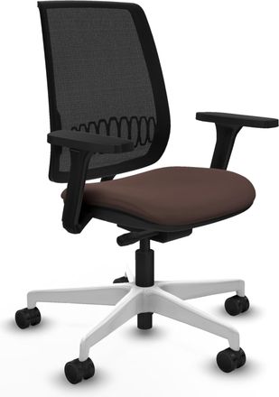 Piqueras y Crespo Alares B&uuml;rostuhl mit Lendenwirbelst&uuml;tze mit 3D-Armlehnen, ausgestattet mit Syncro/Traslack und injiziertem Schaumstoff, mit Rollen von 65 mm, Nylon, S