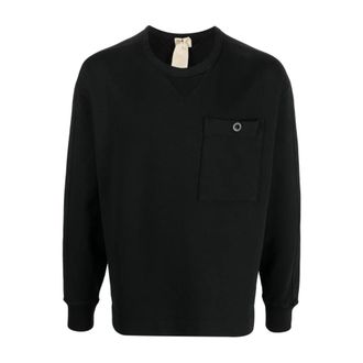 Ten c Pullover mit Rundhalsausschnitt - - Knitwear - Herren - Schwarzk - L
