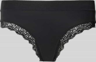 Schiesser Slim Fit Slip mit Spitzenbesatz