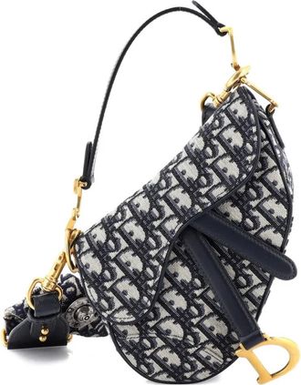 Dior Saddle Handbag Oblique Canvas Mini shoulder bag - Blau