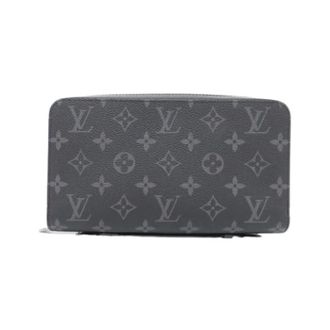 Louis Vuitton Portefeuille Long Monogram Eclipse Pre-owned - Femme - Pre-owned - Noir - Taille: ONE Size