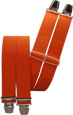 Harrys-Collection Herren Hosentr&auml;ger 4 Extra Starken Clips uni, Farben:orange